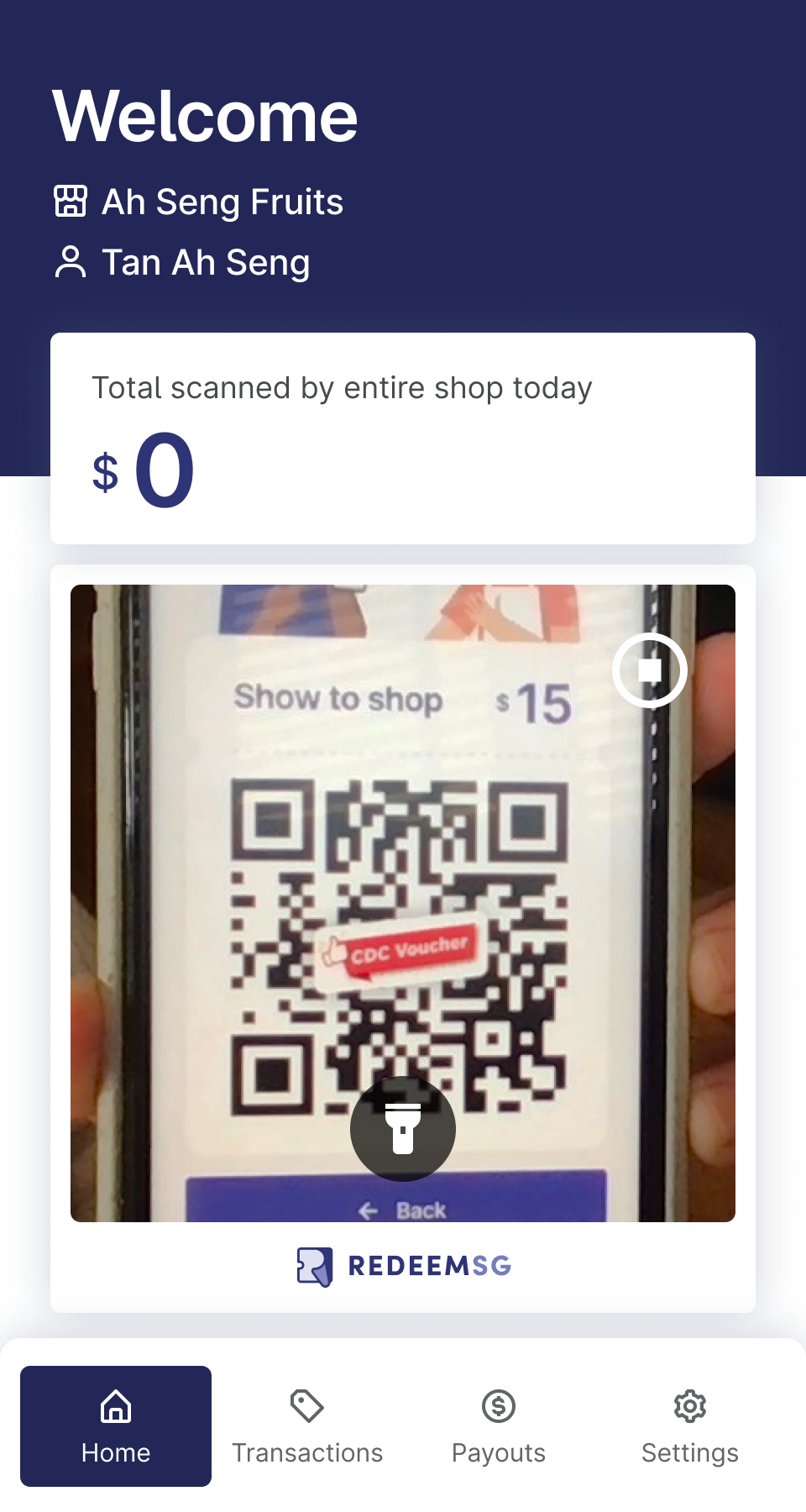 Guide to the RedeemSG Merchant App